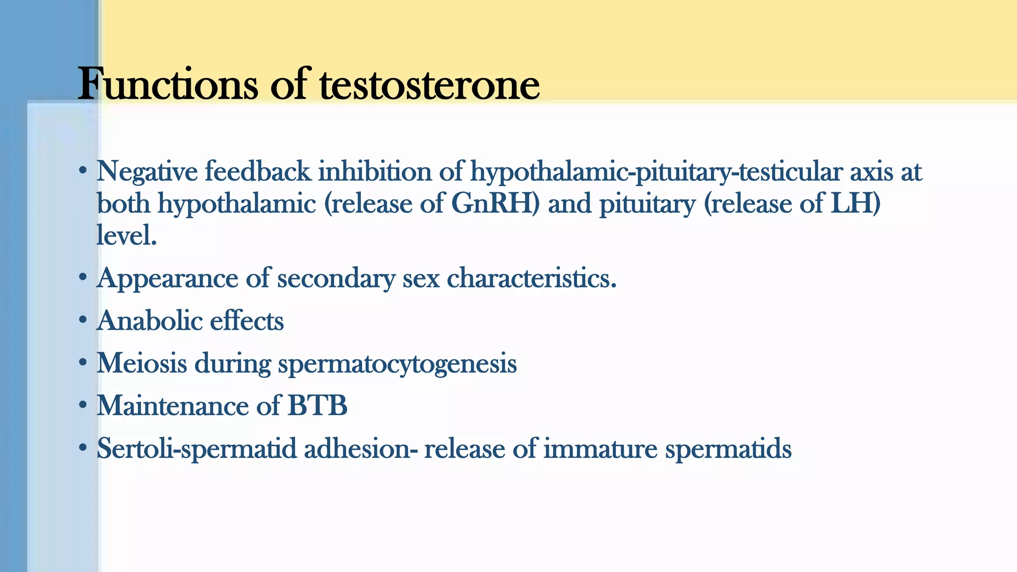 Hormonal Regulation of Male Reproduction I Testosterone I Reproductive ...