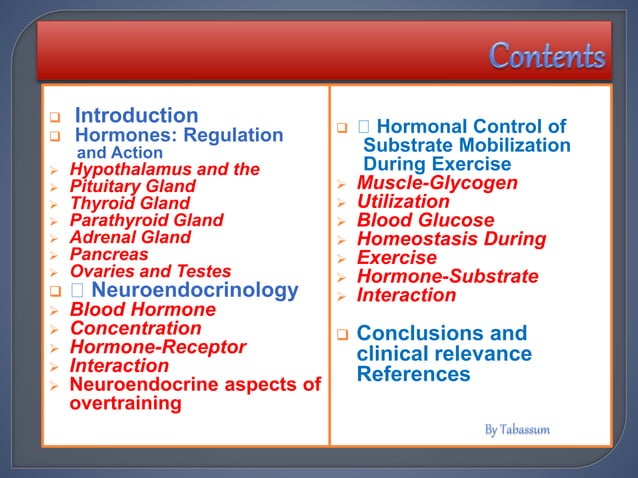Hormonal response to exersize | PPT