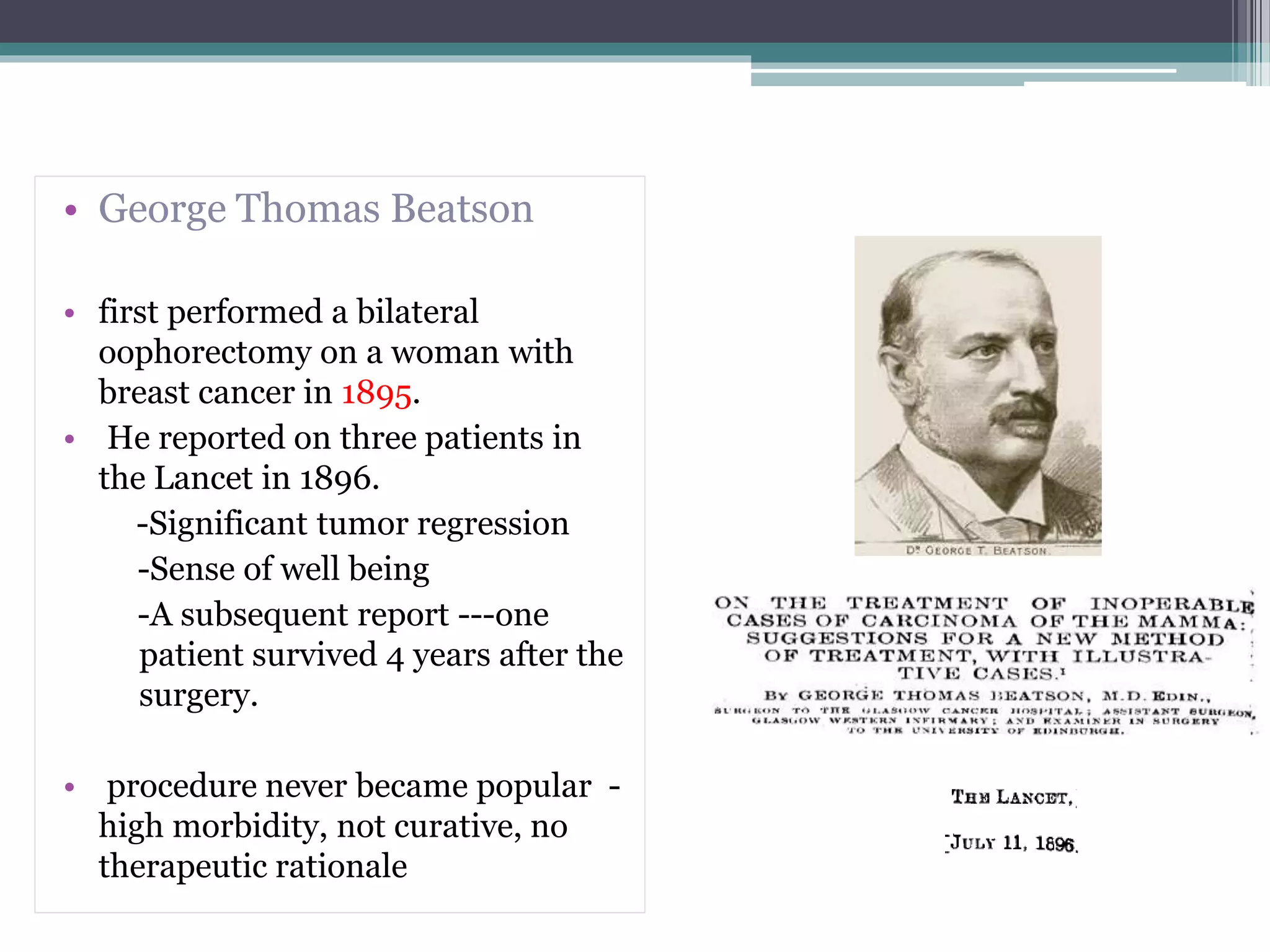 Hormonal therapy in breast cancer | PPTX