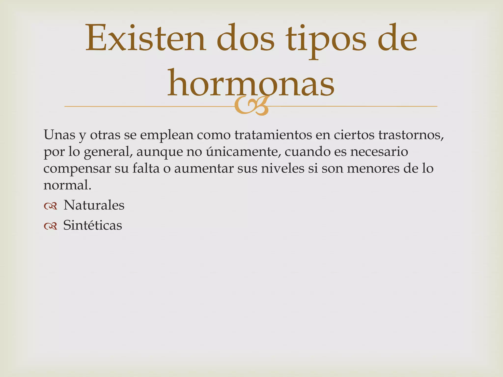 Hormonas exposicion | PPTX