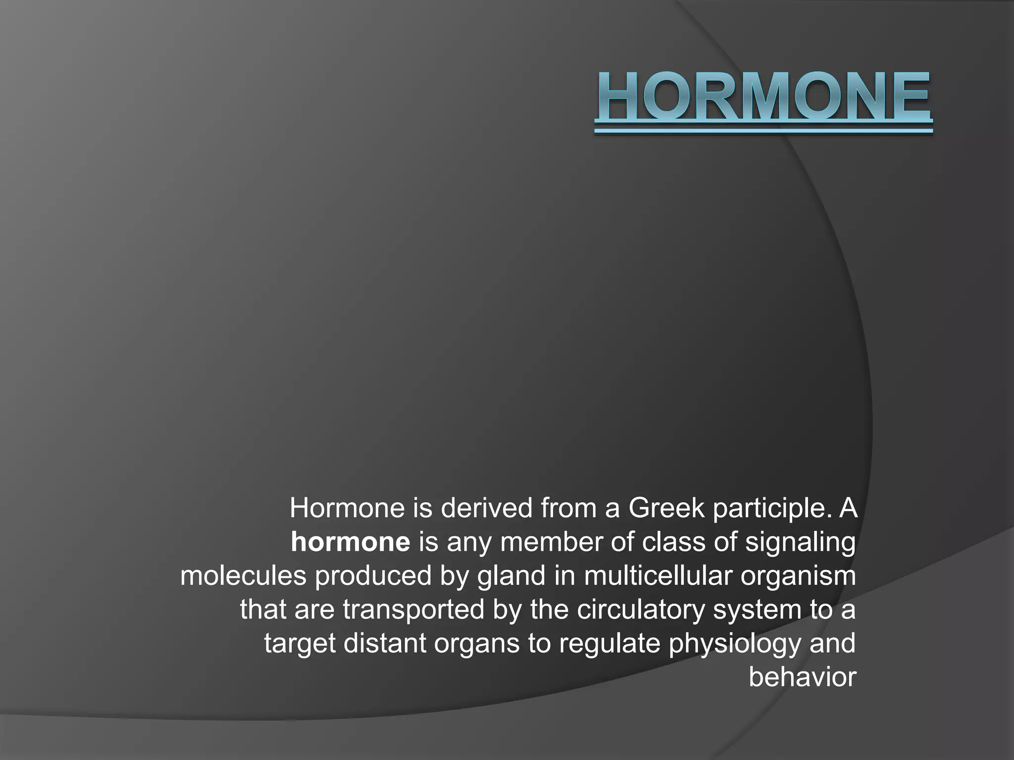 Hormone | PPTX