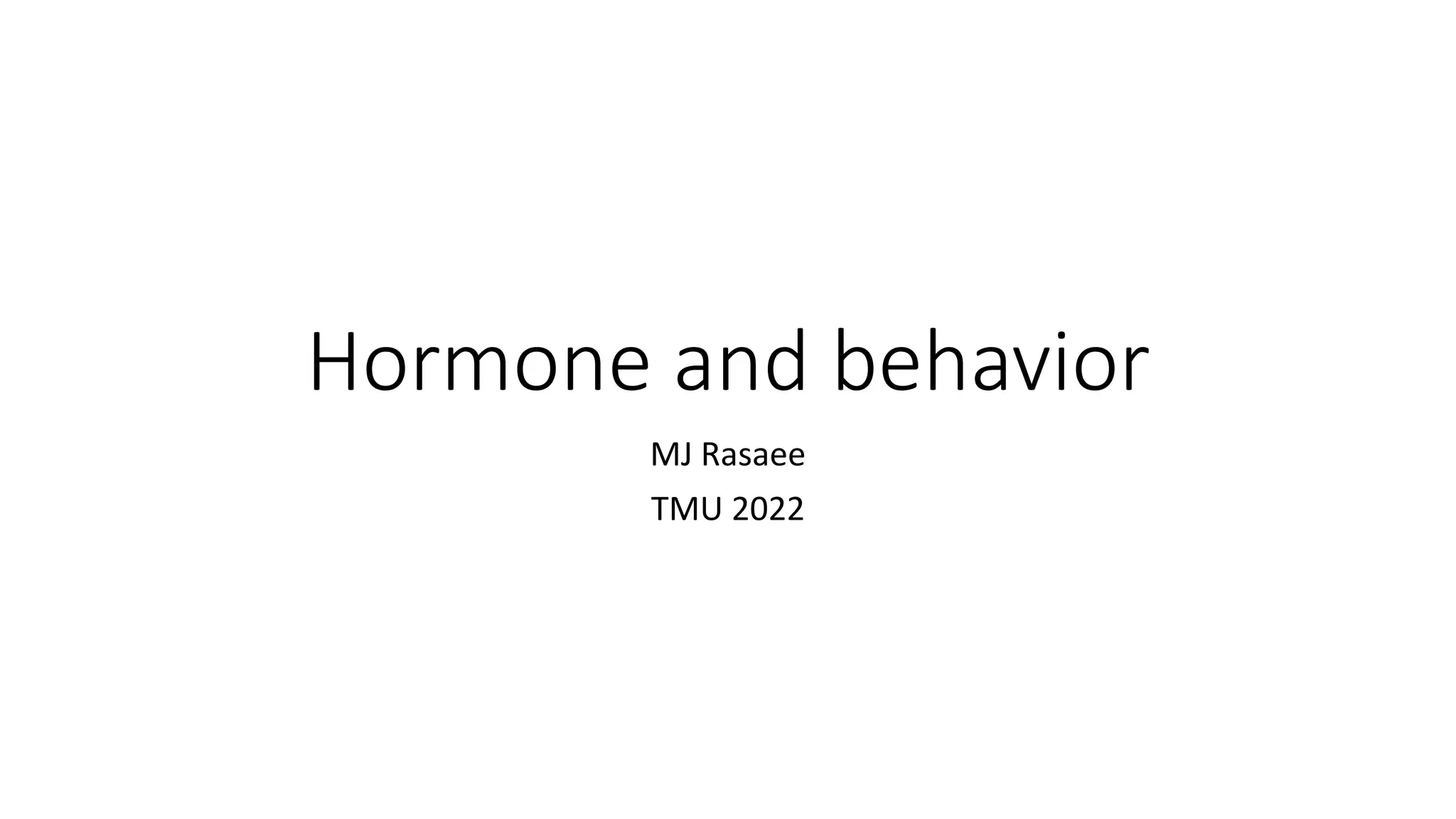 hormone and behaviour.ppt