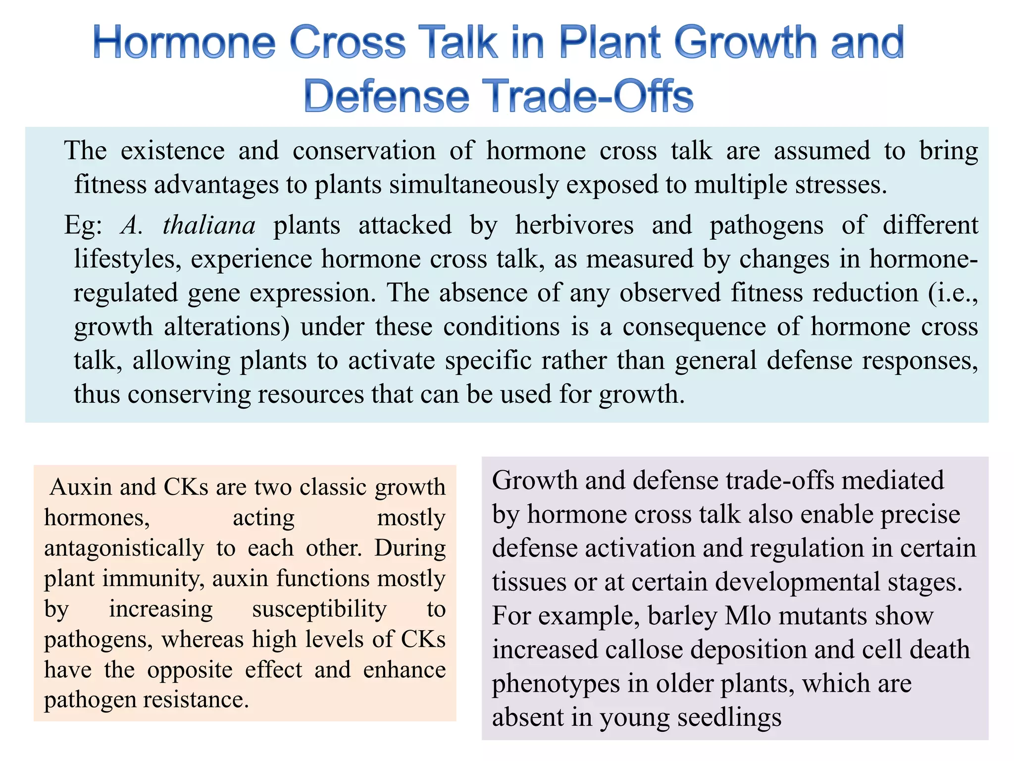 Hormone crosstalk in plant disease and defense | PPTX