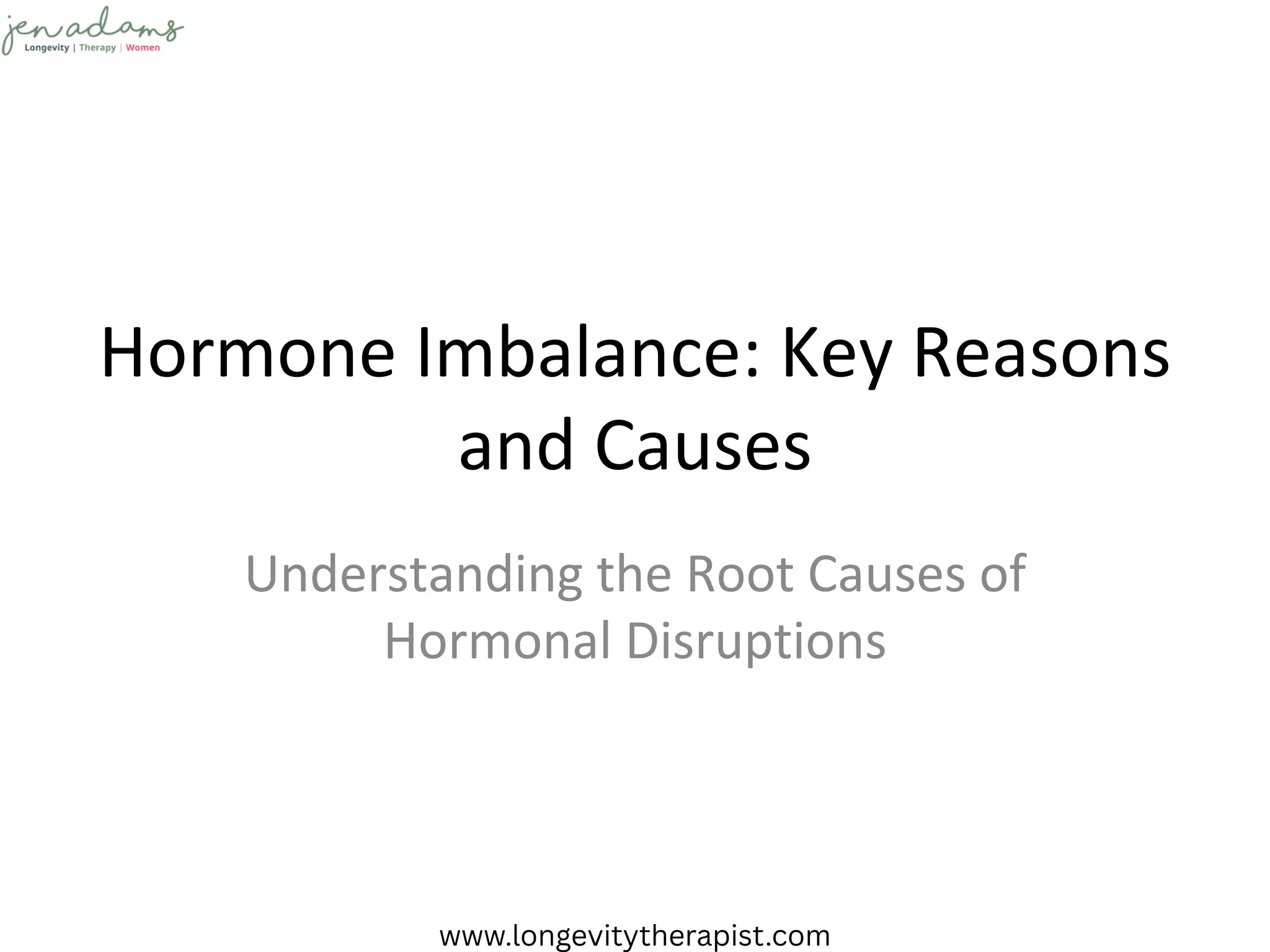 Hormone Imbalance Key Reasons and Causes Explained | PDF