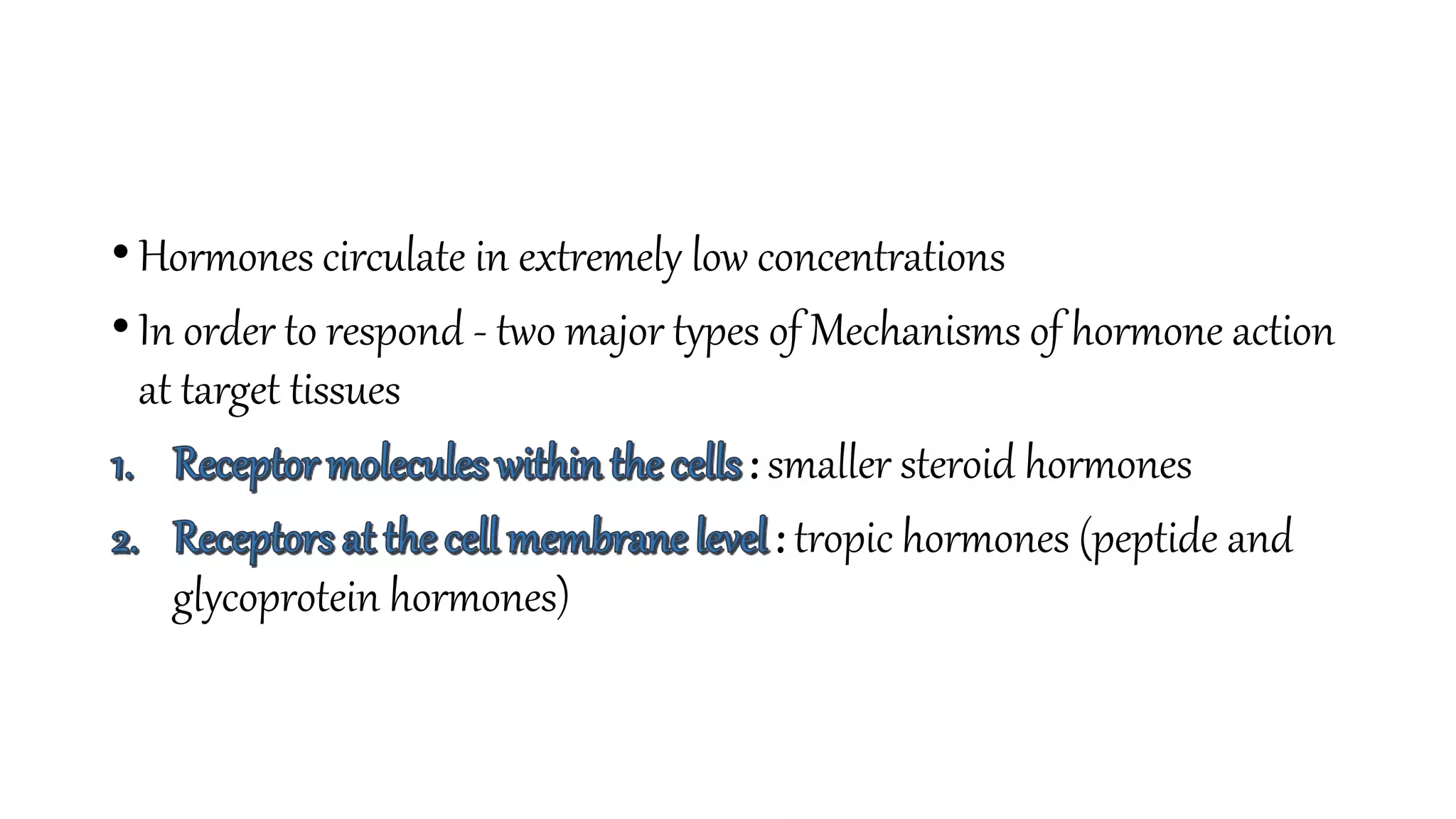 Hormone mechanism of action | PPTX