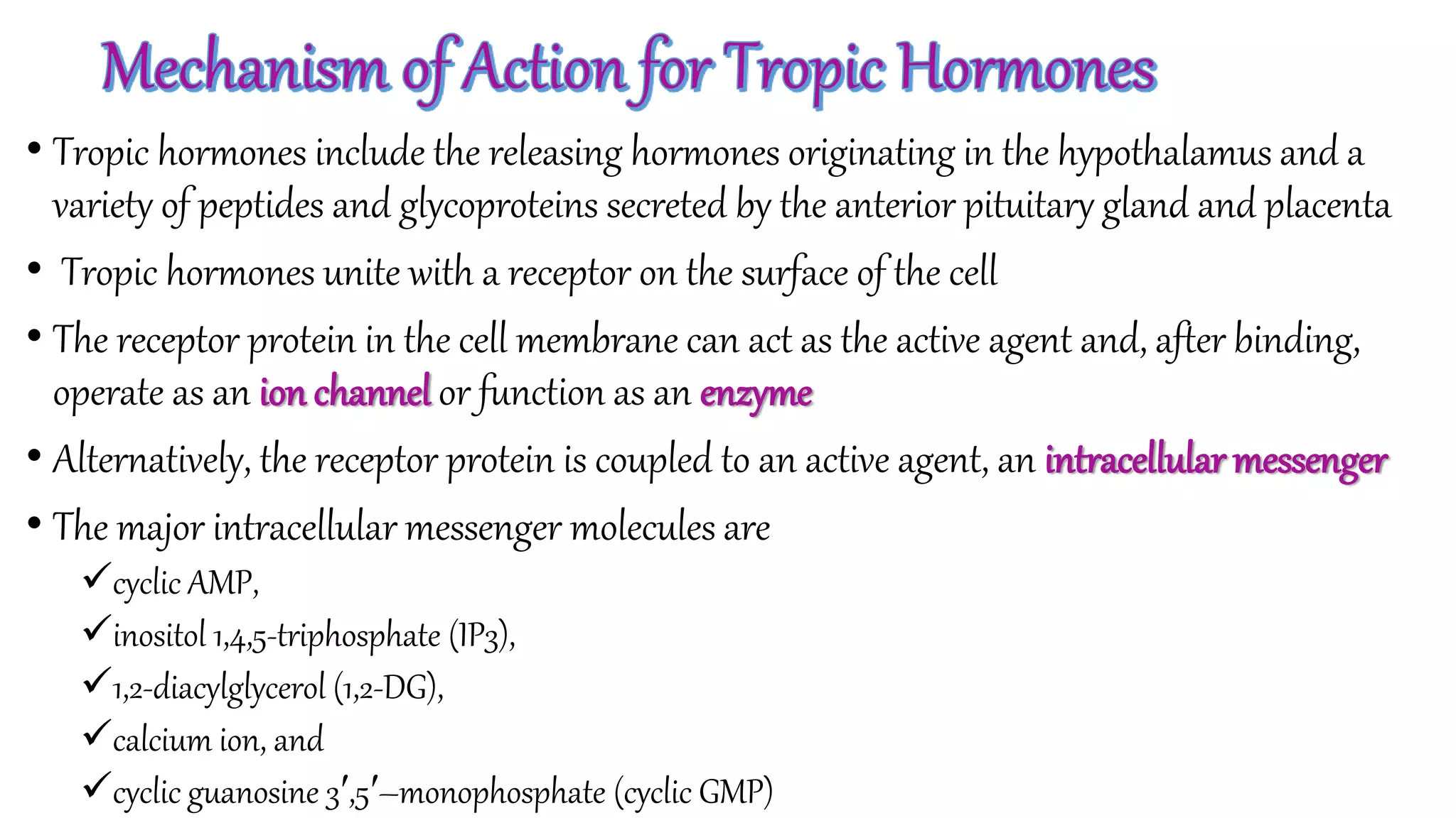 Hormone mechanism of action | PPTX