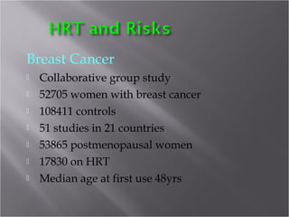 Hormone replacement therapy | PPT