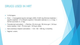 Hormone replacement therapy | PPTX