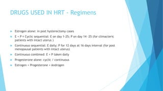 Hormone replacement therapy | PPTX