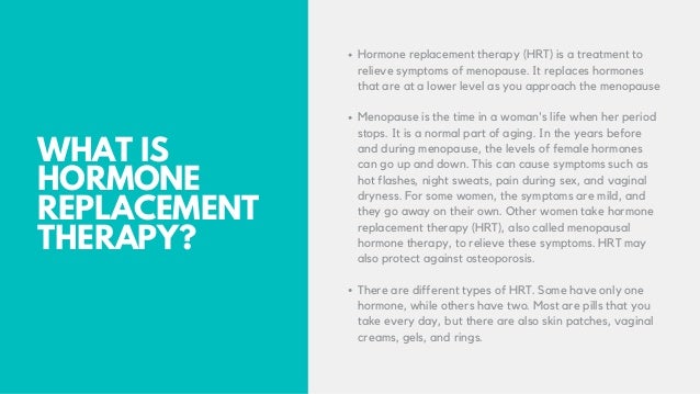 Hormone Replacement Therapy | PDF