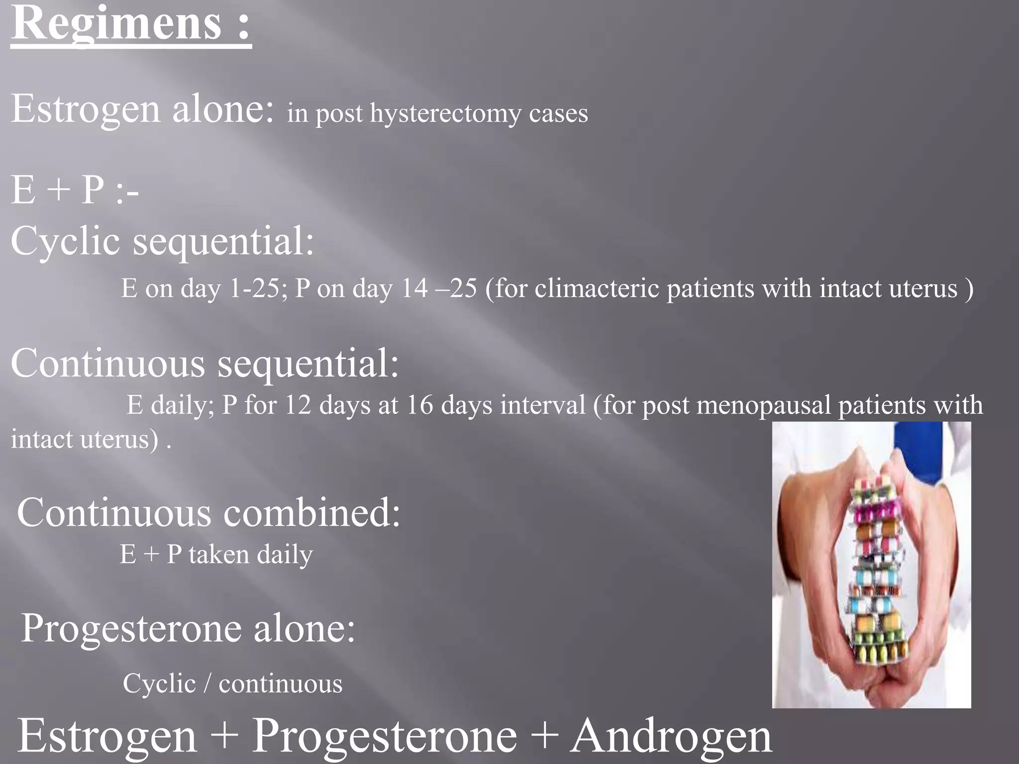 Hormone replacement therapy | PPTX