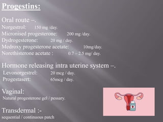 Hormone replacement therapy | PPT