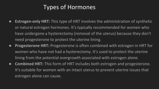 Hormone Replacement Therapy for Menopause.pptx