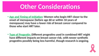 Current Understanding on Hormone Replacement Therapy Combined Oral ...
