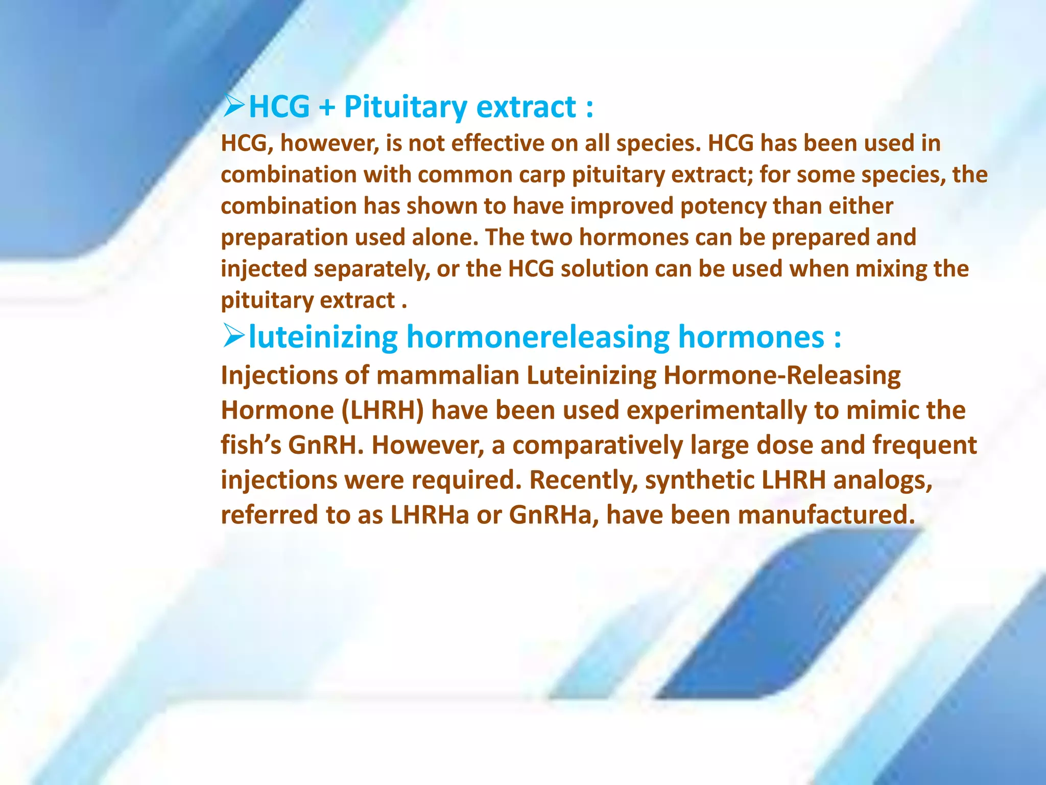 HORMONE REPRODUCTION FOR FIN FISH AND SHELL FISH.pptx