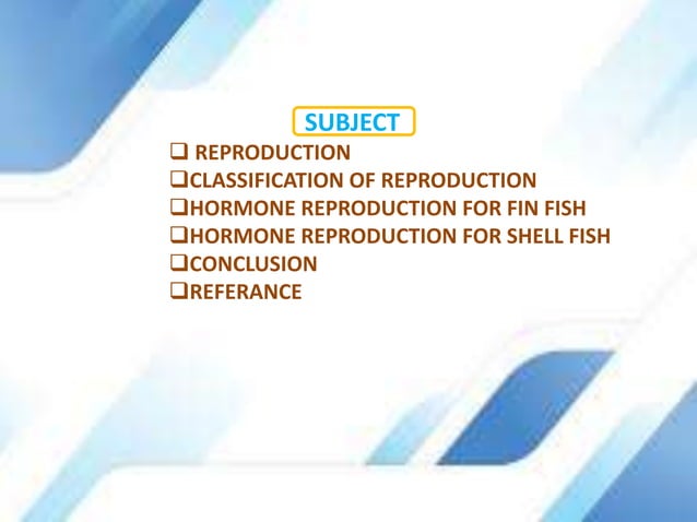 HORMONE REPRODUCTION FOR FIN FISH AND SHELL FISH.pptx