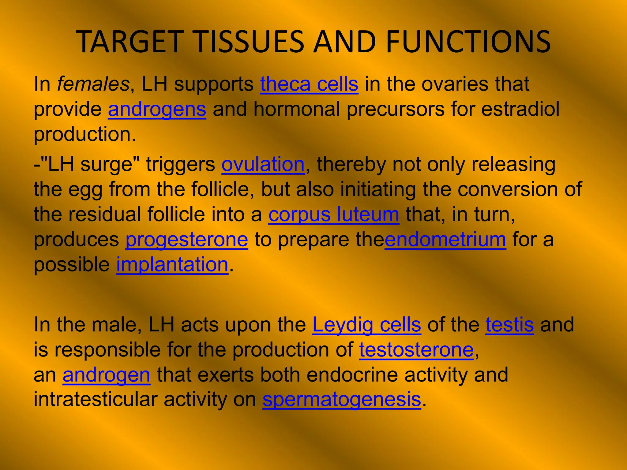 FSH, LH & Testosterone | PPTX