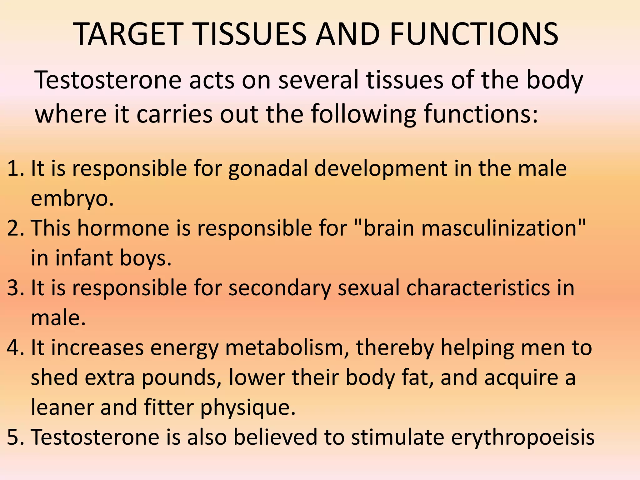 FSH, LH & Testosterone | PPTX