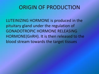 FSH, LH & Testosterone | PPTX