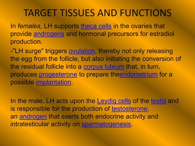 FSH, LH & Testosterone | PPTX | Hormonal Disorders | Endocrine and ...
