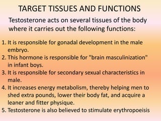 FSH, LH & Testosterone | PPTX