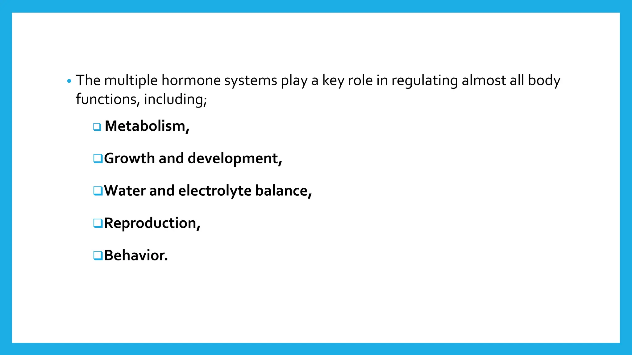hormones control in human body and its regulation.pptx | Free Download