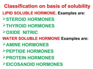 HORMONES.ppt of biochemistry its all about hormones | PPT