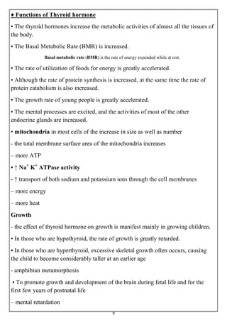 Hormones ( Thyroid Hormone ) | PDF