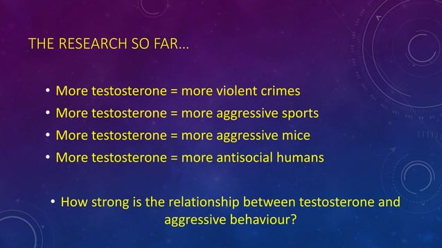 Hormonal Explanation of Aggression | PPTX