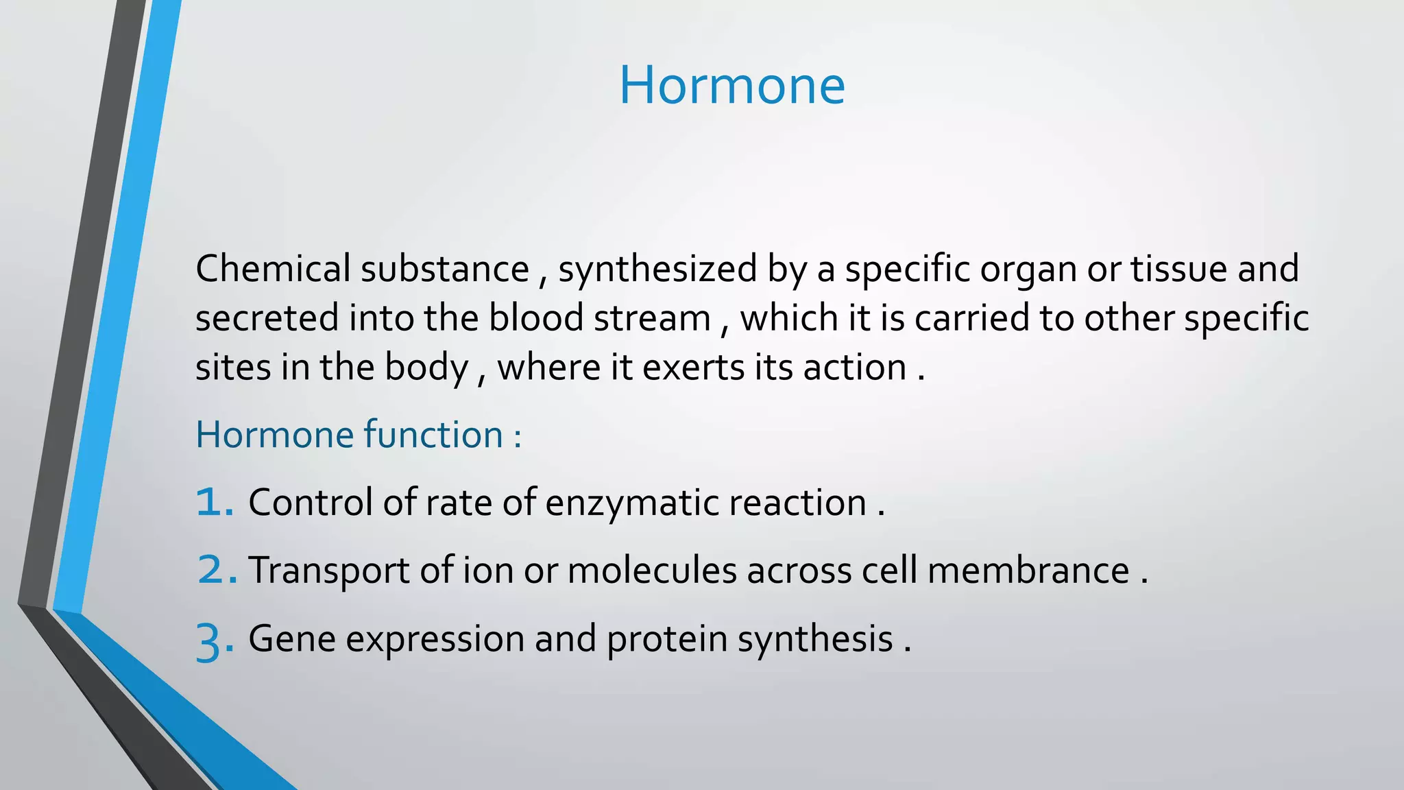 Hormones and chemical | PPT