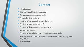 Hormones and chemical | PPT