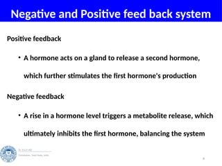 Hormones and their Homeostasis Mechanism | PPTX