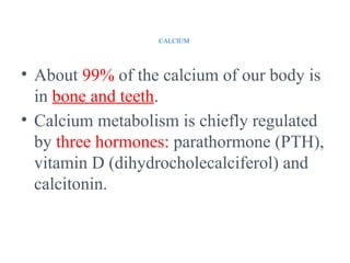 HORMONES CALCIUM BALANCE department of pharmacology | PPTX