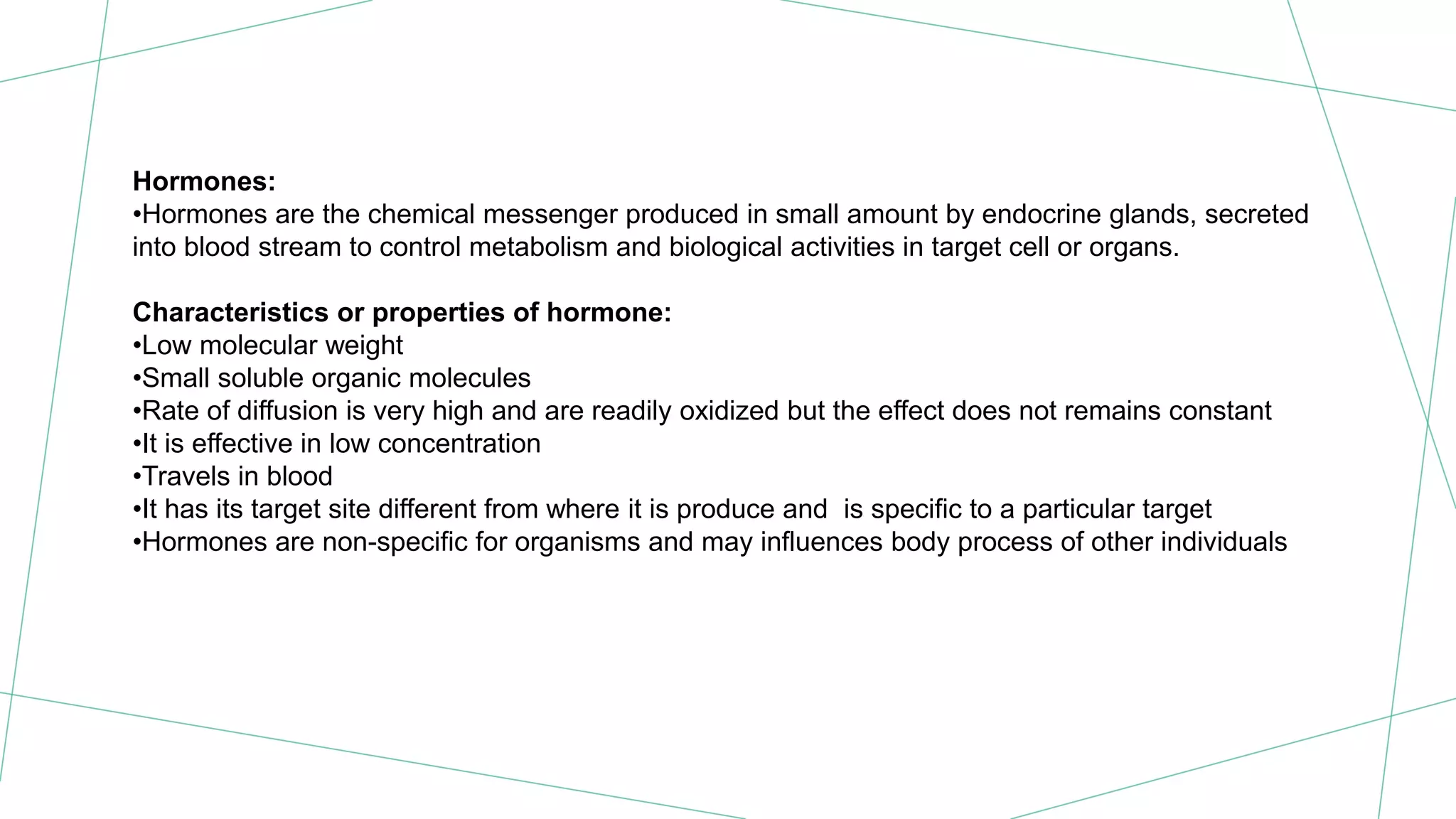 Hormones, classification and target organs.pptx