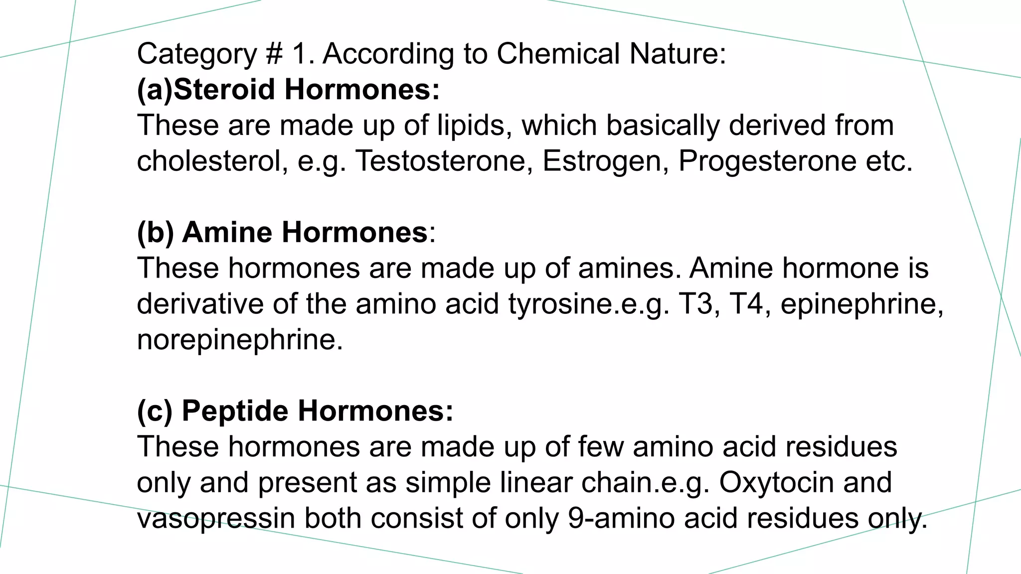 Hormones, classification and target organs.pptx