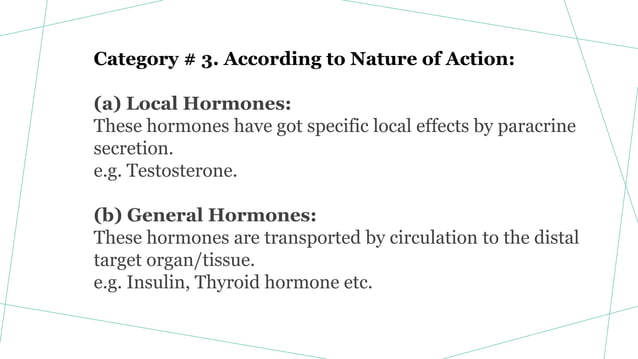 Hormones, classification and target organs.pptx