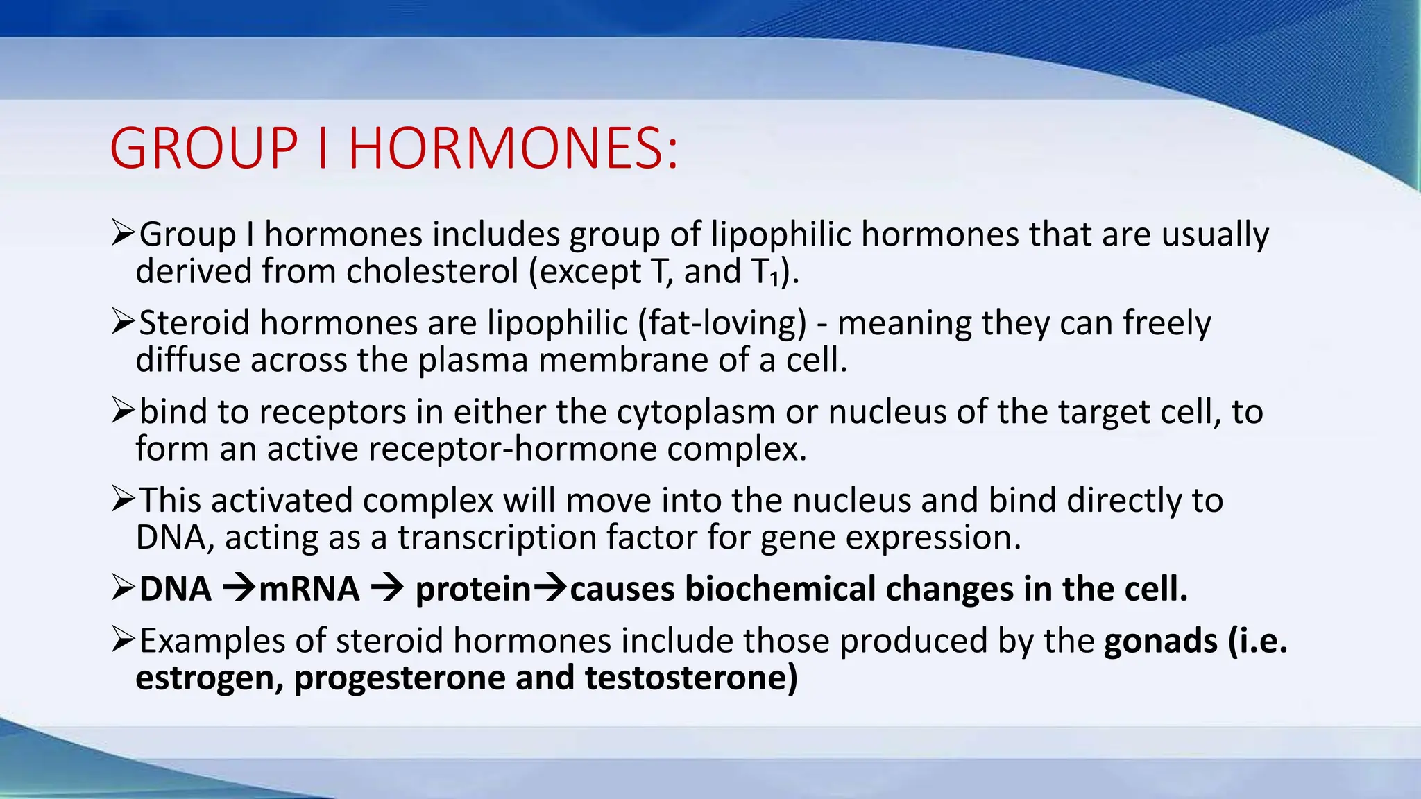 HORMONES CLASSIFICATION AND MECHANISM OF ACTION | PPTX