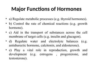 Hormones ,it's types and how they workqpptx | PPT