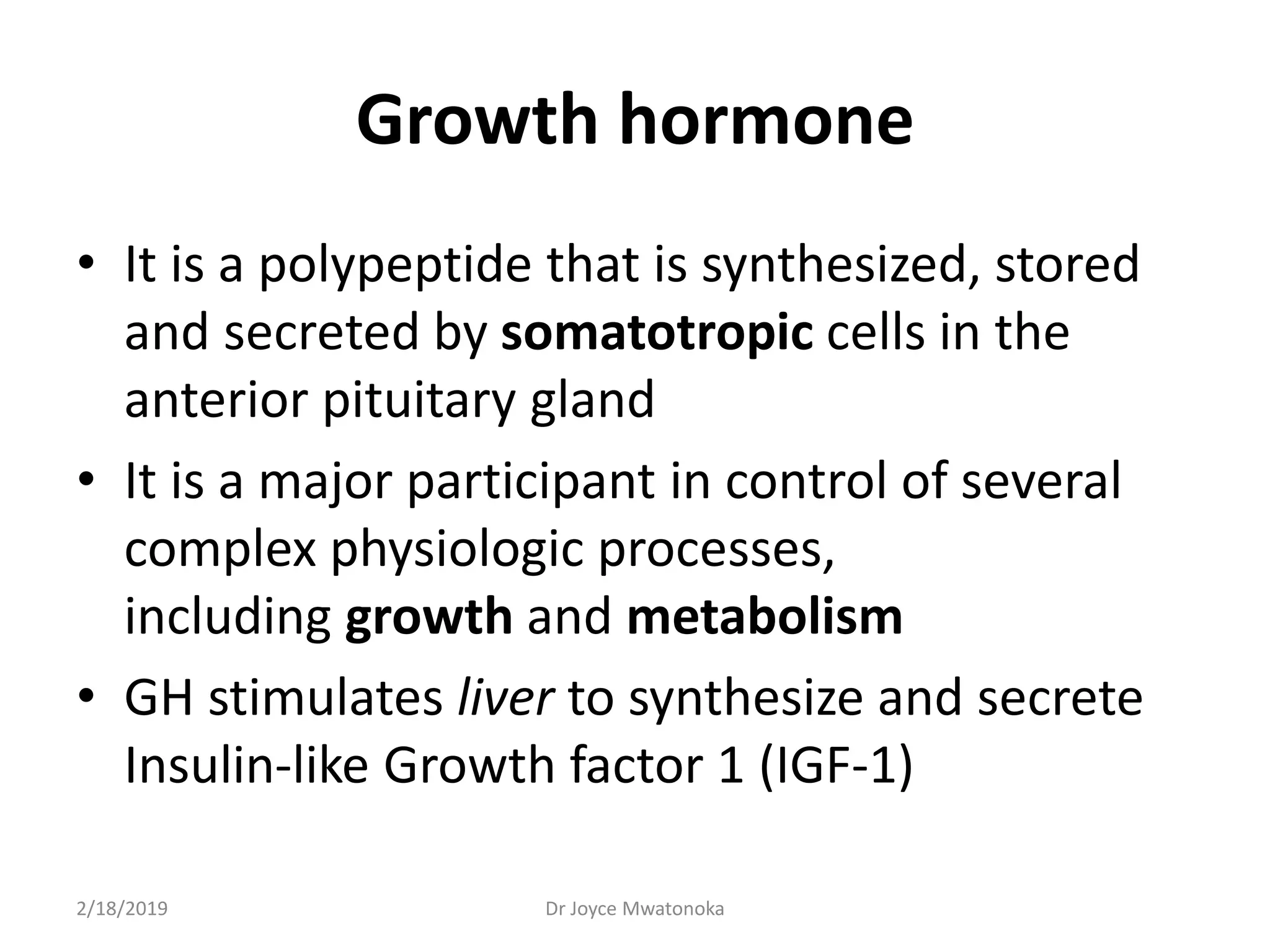 Hormones of pituitary gland and its disorders | PPTX