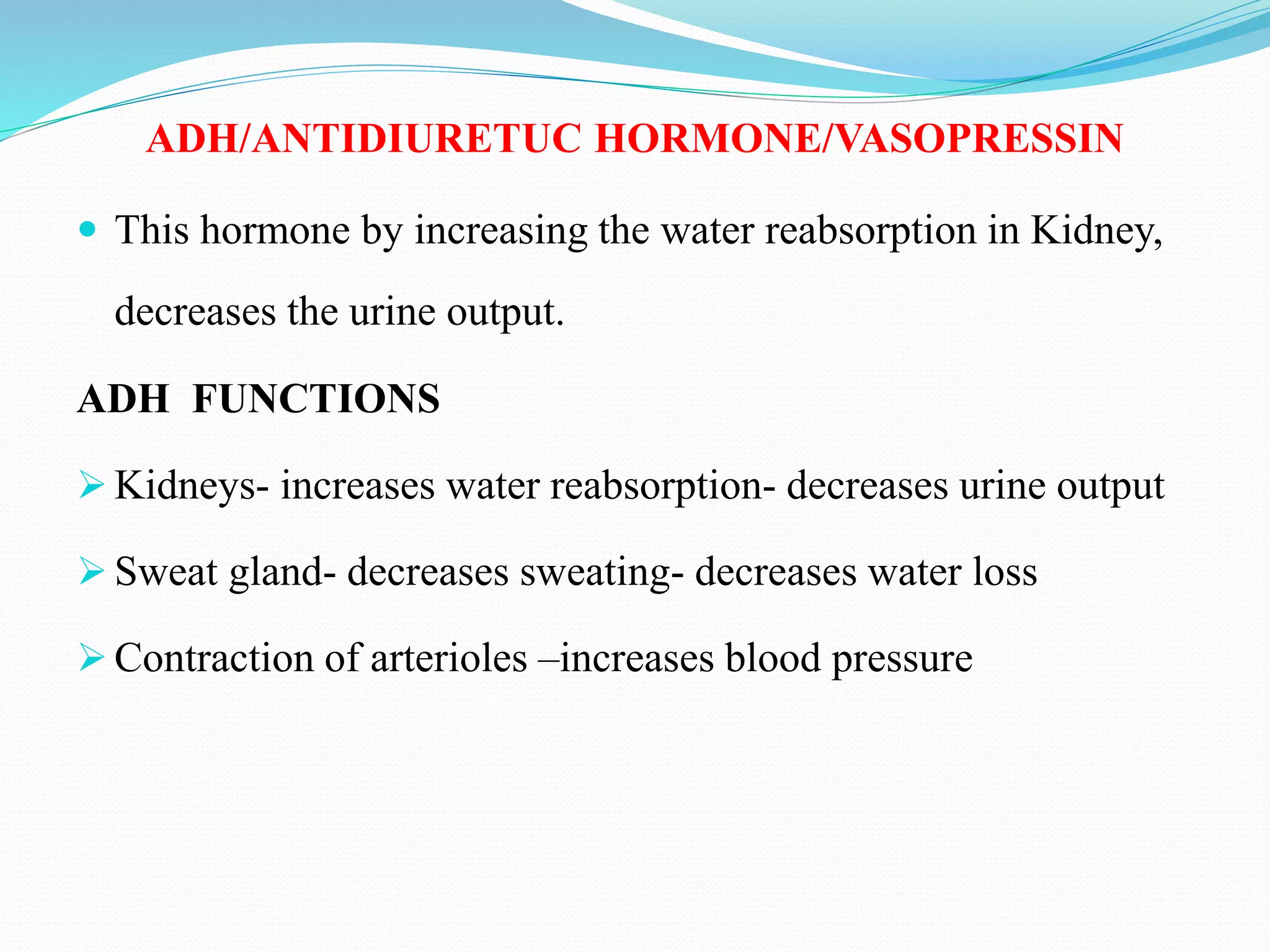 Hormones of posterior pituitary glands | PPTX