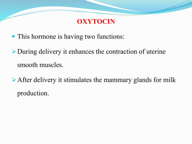 Hormones of posterior pituitary glands | PPTX