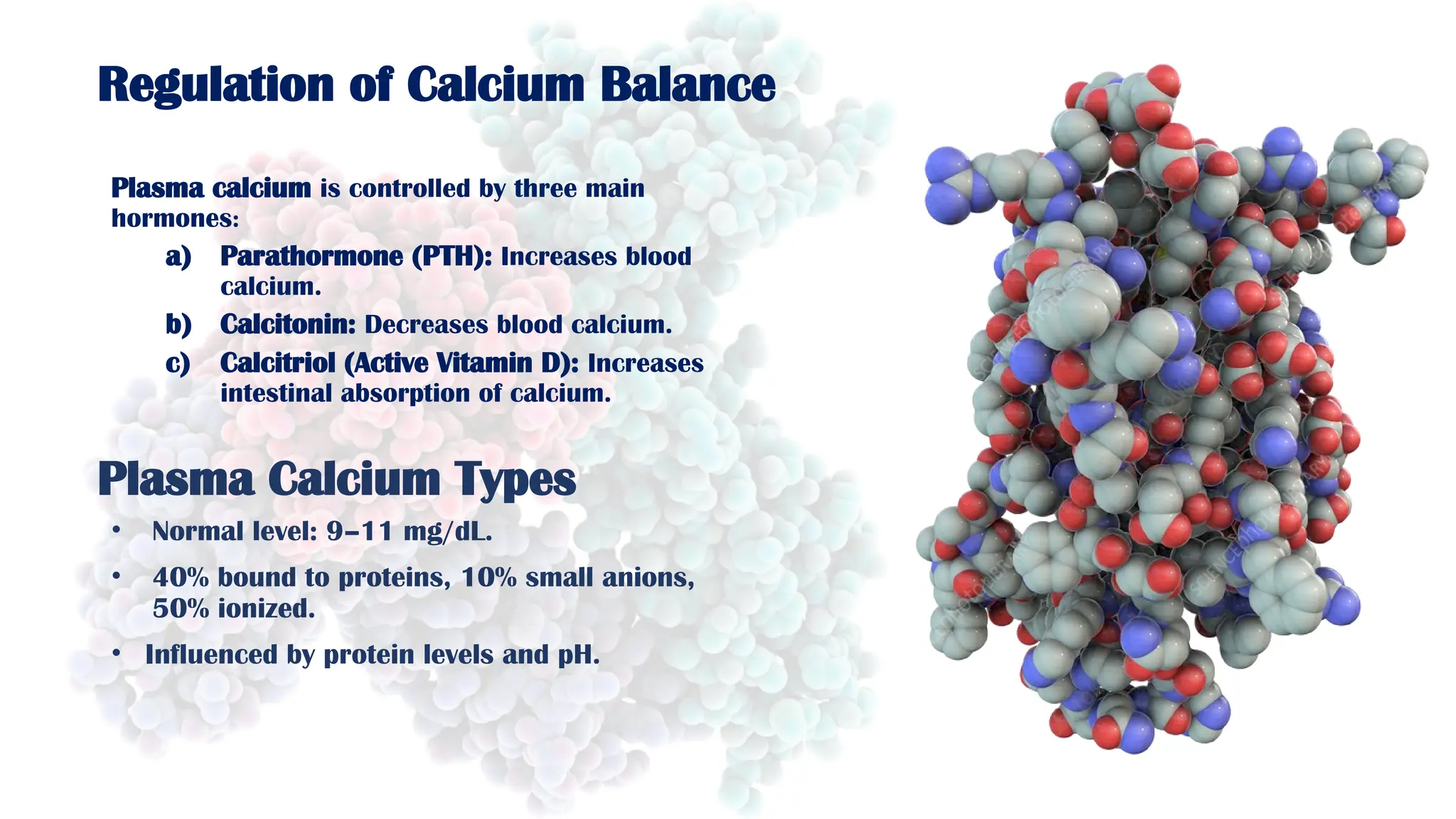 Hormones regulating plasma calcium level- Parathormone | PPTX