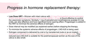 Hormone therapy in postmenopausal women | PPTX