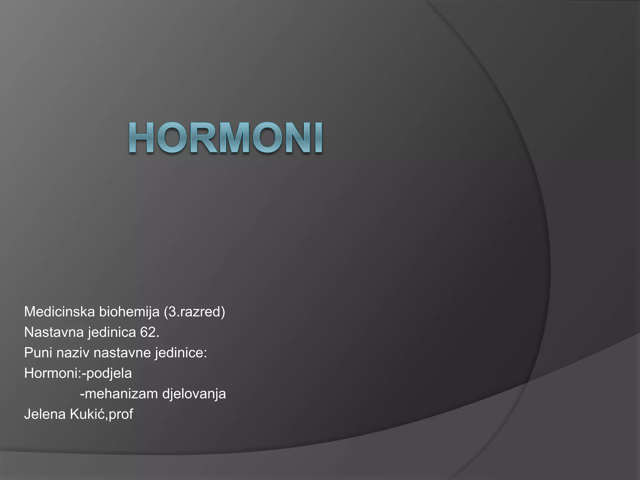 Hormoni | PPTX