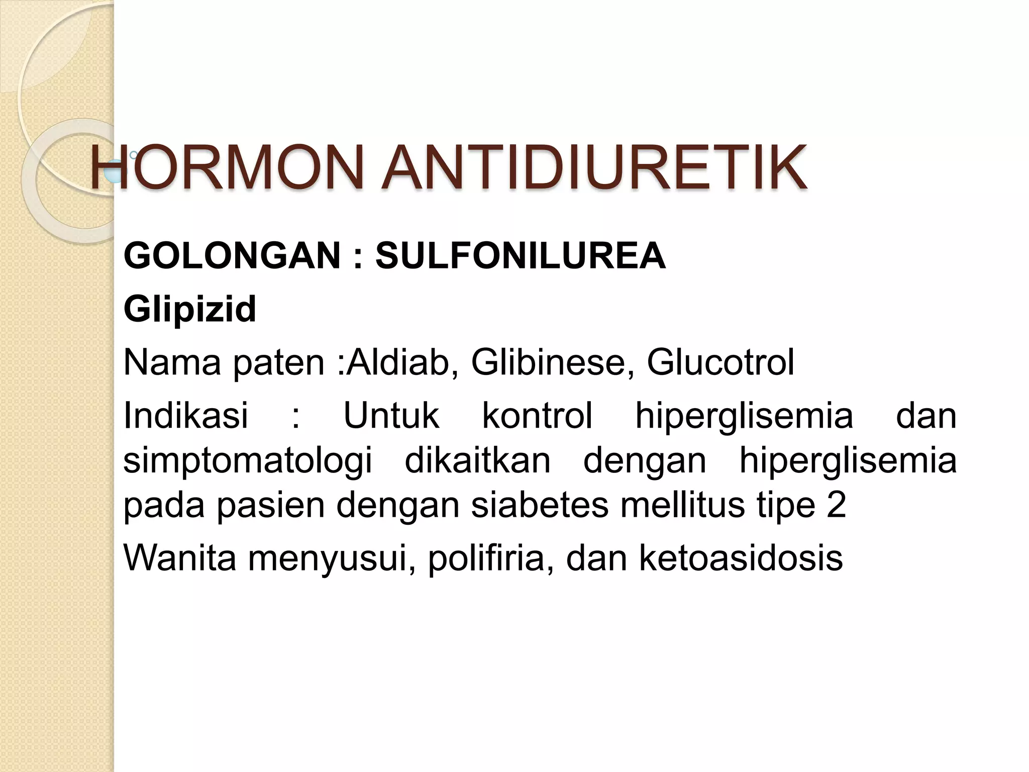 Hormon, obat endokrin lain dan kontrasepsi | PPT