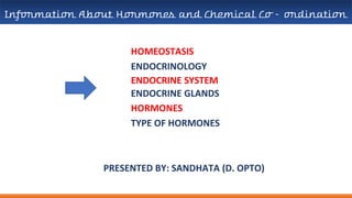 Endocrine system and type of hormones | PPT