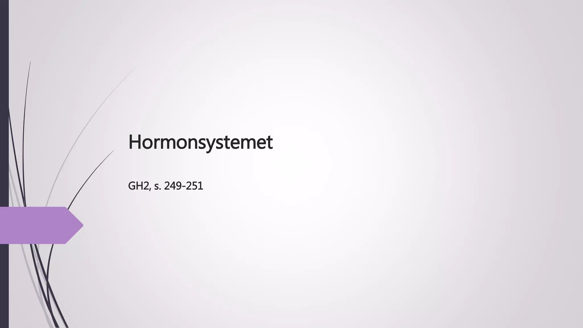 Hormonsystemet | PPTX
