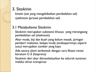 fisiologi tanaman - hormon pertumbuhan pada tanaman | PPT