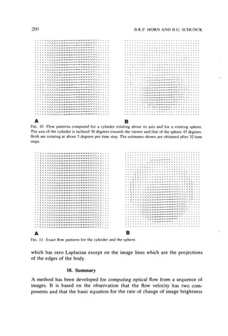 Determining Optical Flow | PDF