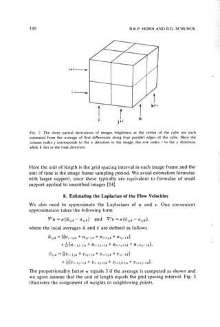 Determining Optical Flow | PDF